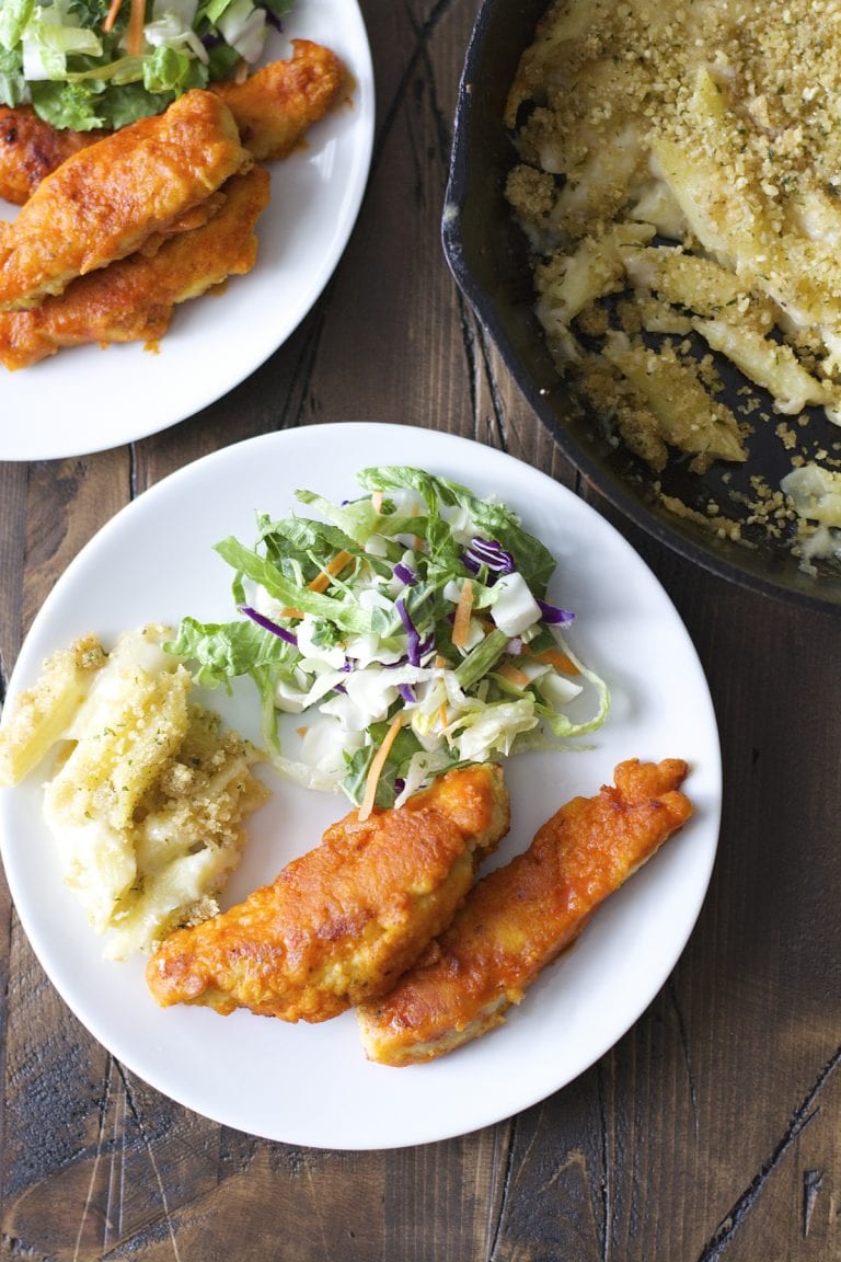 Baked Buffalo Chicken Tenders Recipe (Spicy!) - Maebells