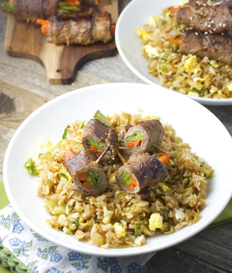 Asian Steak Rolls - Maebells