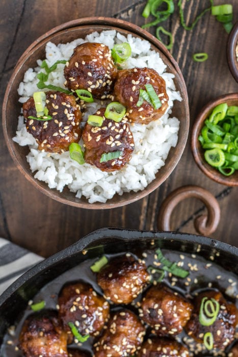 Sweet and Spicy Asian Meatballs - Maebells