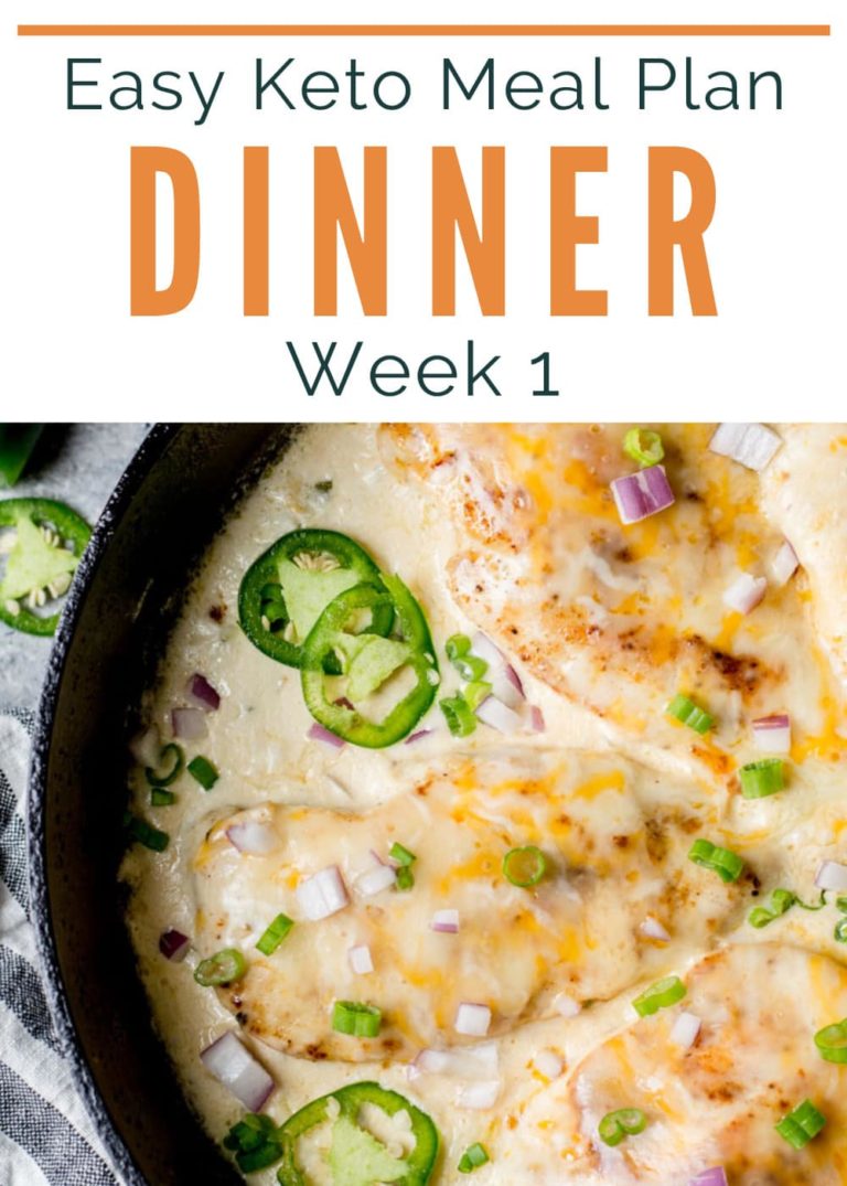 Easy Keto Meal Plan with Shopping List (Week 1) - Maebells