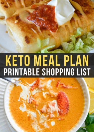 Easy Keto Meal Plan with Printable Shopping List (Week 20) - Maebells