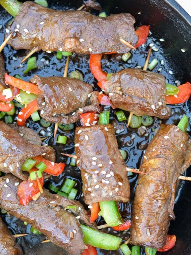 Keto Asian Steak Rolls - Maebells