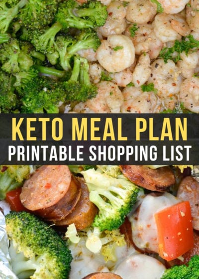 Easy Keto Meal Plan with Printable Shopping List (Week 52) - Maebells