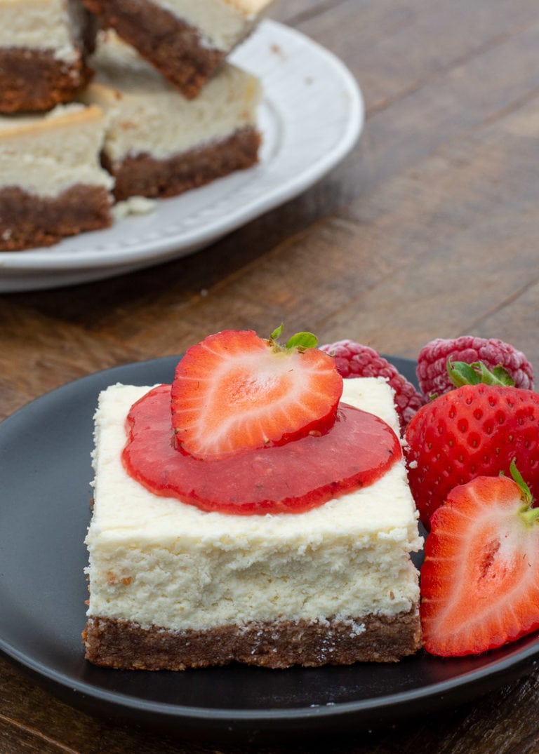 Cheesecake Bars (keto + low carb) - Maebells