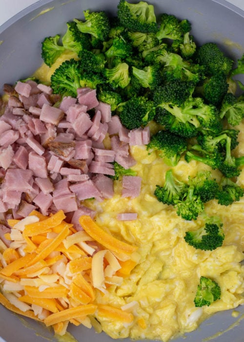 Ham, Broccoli and Cheese Scramble - Maebells
