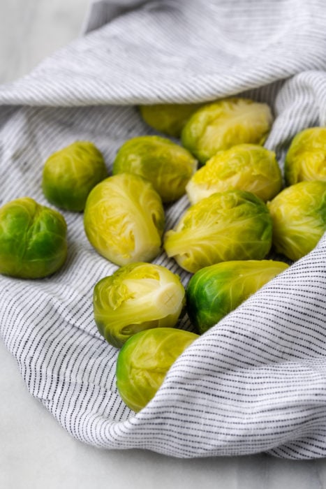 Crispy Smashed Brussels Sprouts with Lemon Aioli | Maebells