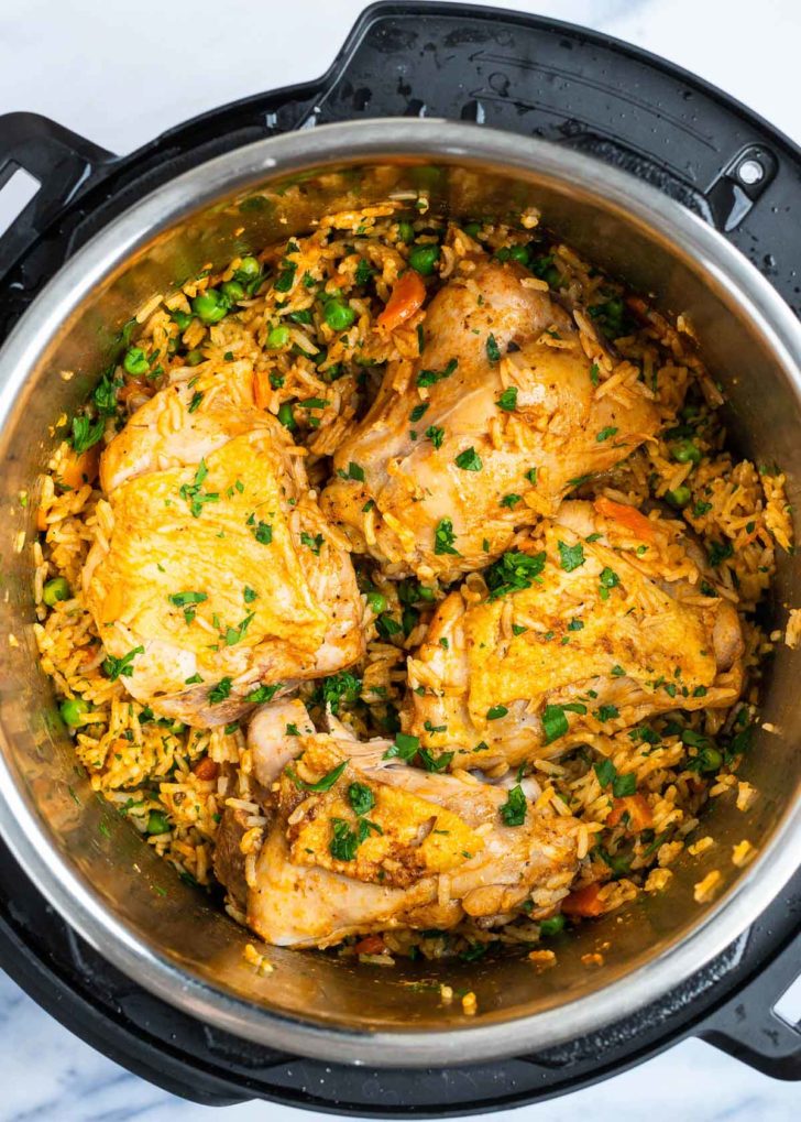 Instant Pot Chicken and Rice - Maebells