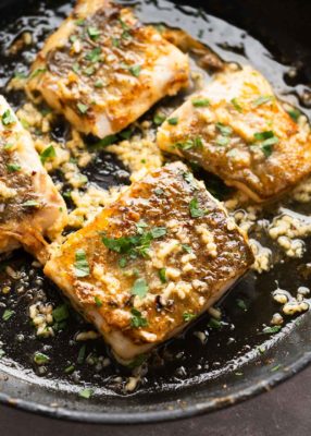Pan Fried Garlic Butter Cod - Maebells