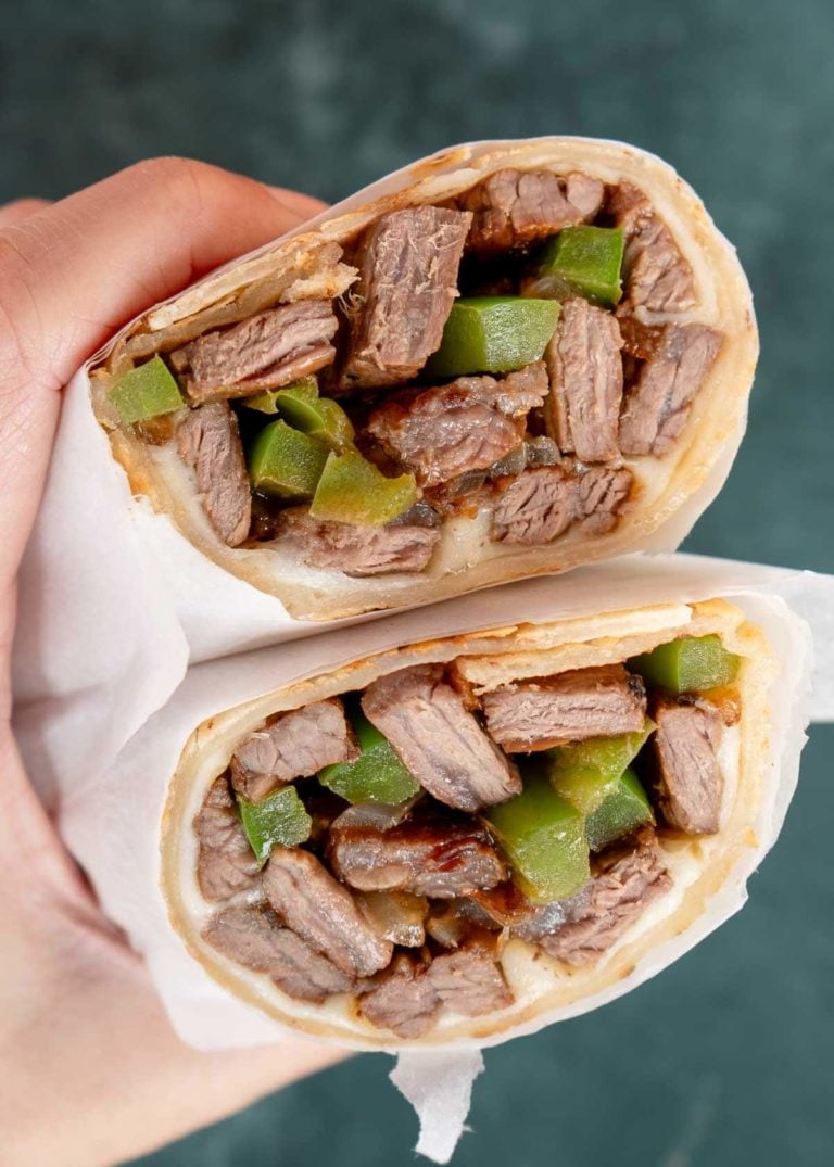 Philly Cheesesteak Wraps Recipe - Maebells