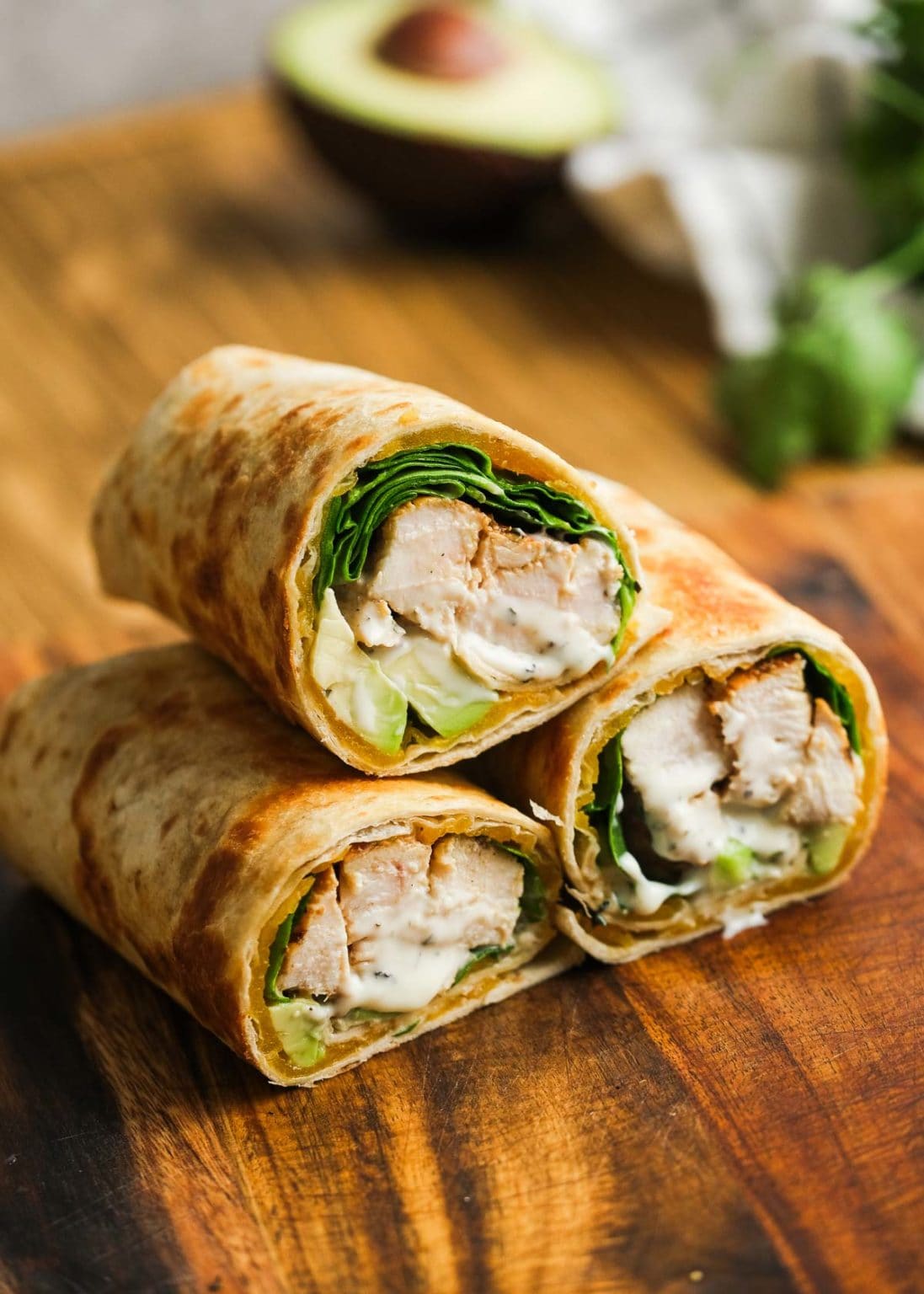 Chicken Avocado Wraps - Maebells