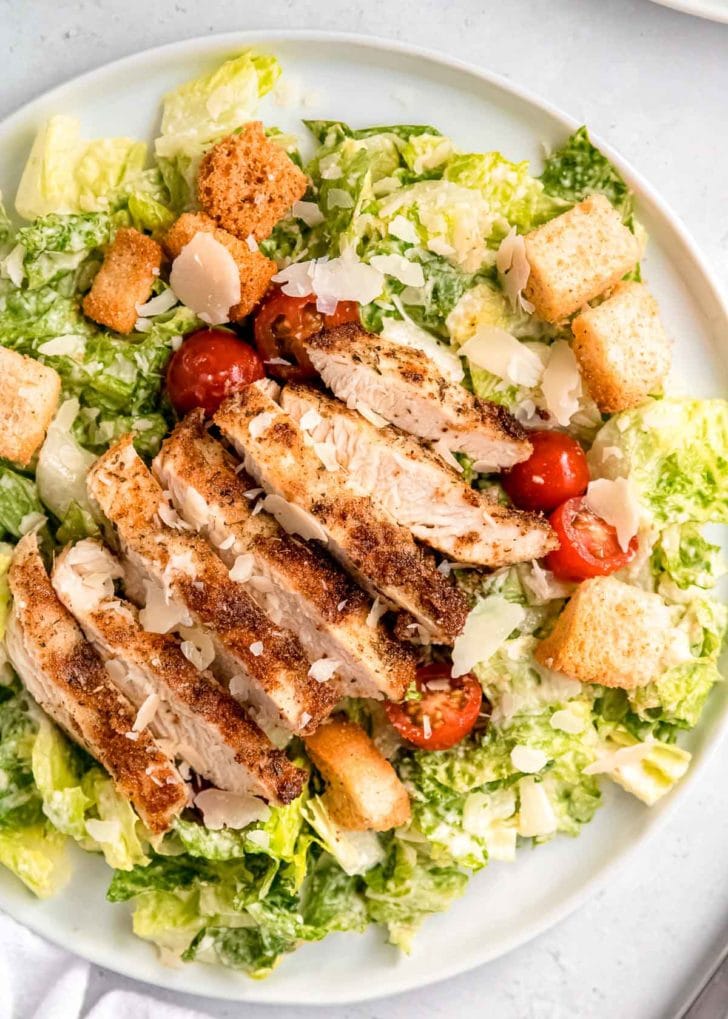 Grilled Chicken Caesar Salad - Maebells